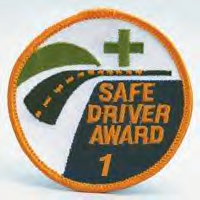 Safe Driver Award by Year, Safe Driving Awards, SBR320